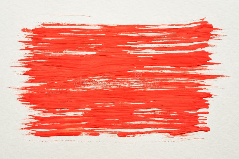 Red Rectangular Brush Stroke Stock Illustration - Illustration of ...