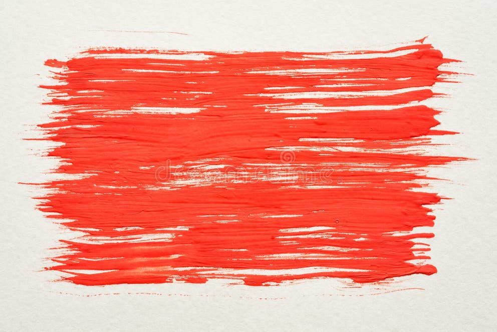 Red Rectangular Brush Stroke Stock Illustration - Illustration of ...