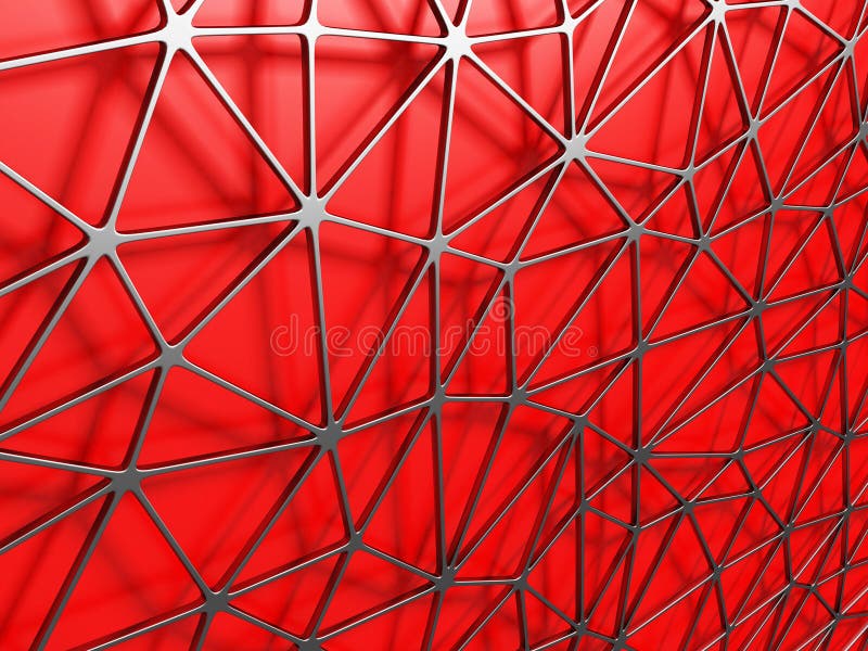 Red Red Triangle Polygons Pattern Background Stock Illustration ...