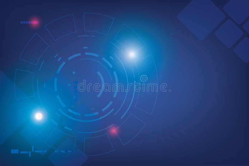 Technology Background Concept with Line of Circular. Network Connection ...