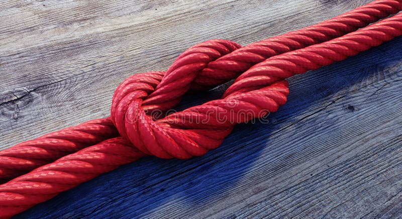 Reef Knot or Square Knot - 3D Illustration Stock Illustration ...