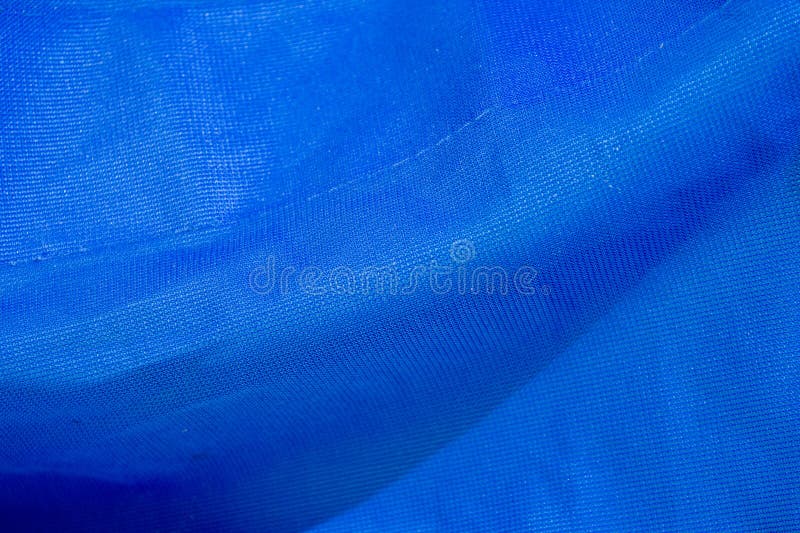 Blue Reflective Fabric Texture or Background Stock Photo - Image of ...