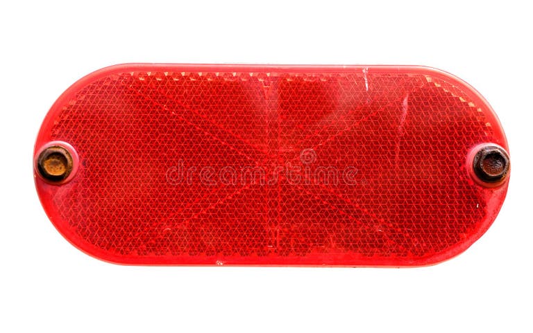 Red Reflector Isolated stock image. Image of isolated - 6056585