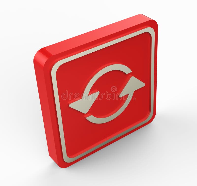 Red Refresh 3d Button Stock Illustrations – 230 Red Refresh 3d Button ...