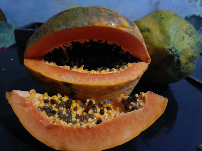 Red and Refreshing Papaya Fruit Stock Photo - Image of fruit, food ...