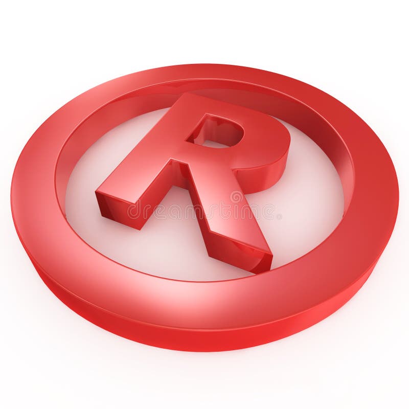 Registered Trademark Symbols Stock Illustration - Illustration of ...