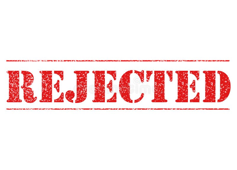 Red rejected stencil stock image. Illustration of frame - 103748115