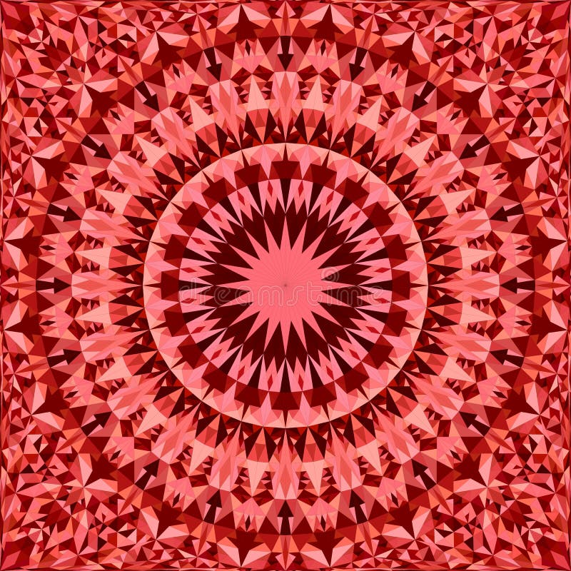 Red Repeating Kaleidoscope Pattern Background Stock Vector ...
