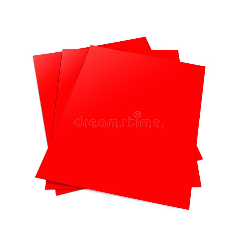 Red Reports Blank Template for Presentation Layouts and Design. 3D ...