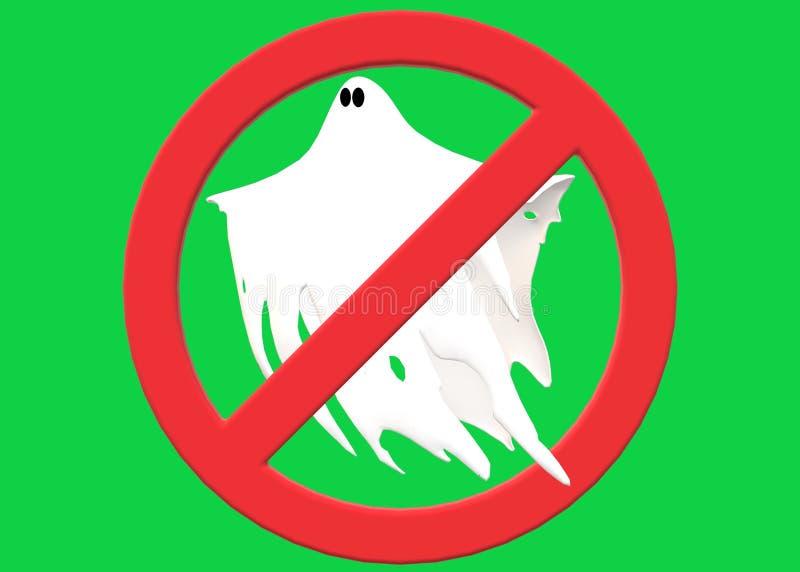 No ghost allowed sign stock vector. Illustration of illegal - 27390589