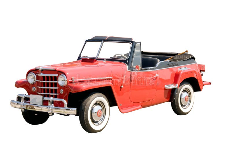 Red Retro Car stock image. Image of auto, perfect, show - 8069105