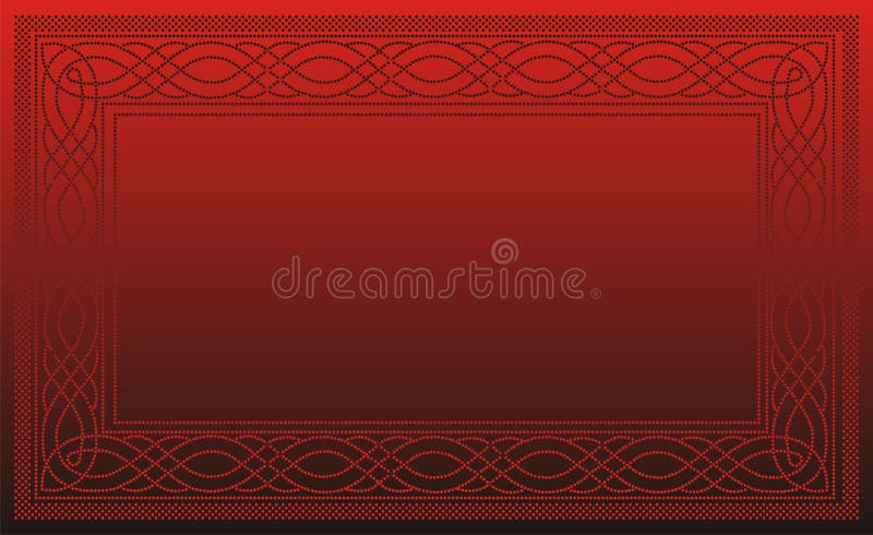 Red retro dots frame stock vector. Illustration of effortless - 14138651
