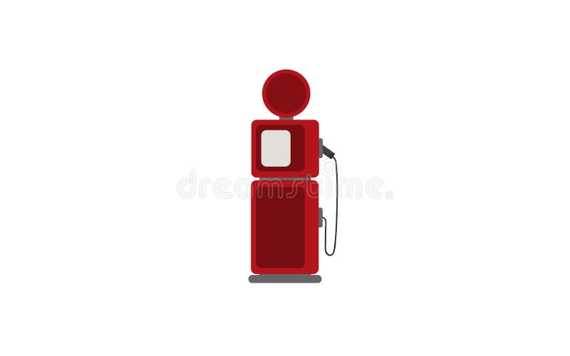 Red Retro Pump Object Illustration Stock Illustration - Illustration of ...