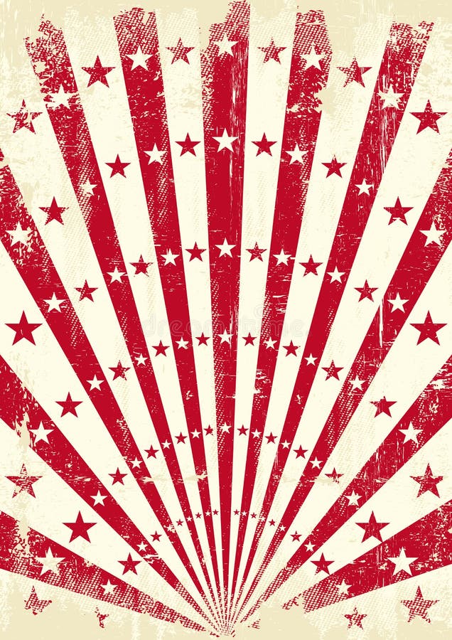 Textured Red Retro Certificate Stock Vector - Illustration of circus ...
