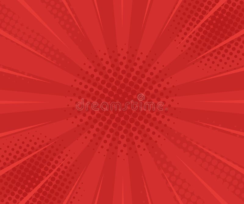 Red Retro Vintage Style Background with Sun Rays. Vector Illustration ...