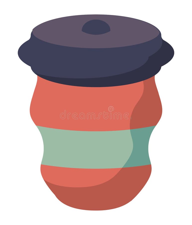 Red Reusable Plastic Container Stock Illustration - Illustration of ...