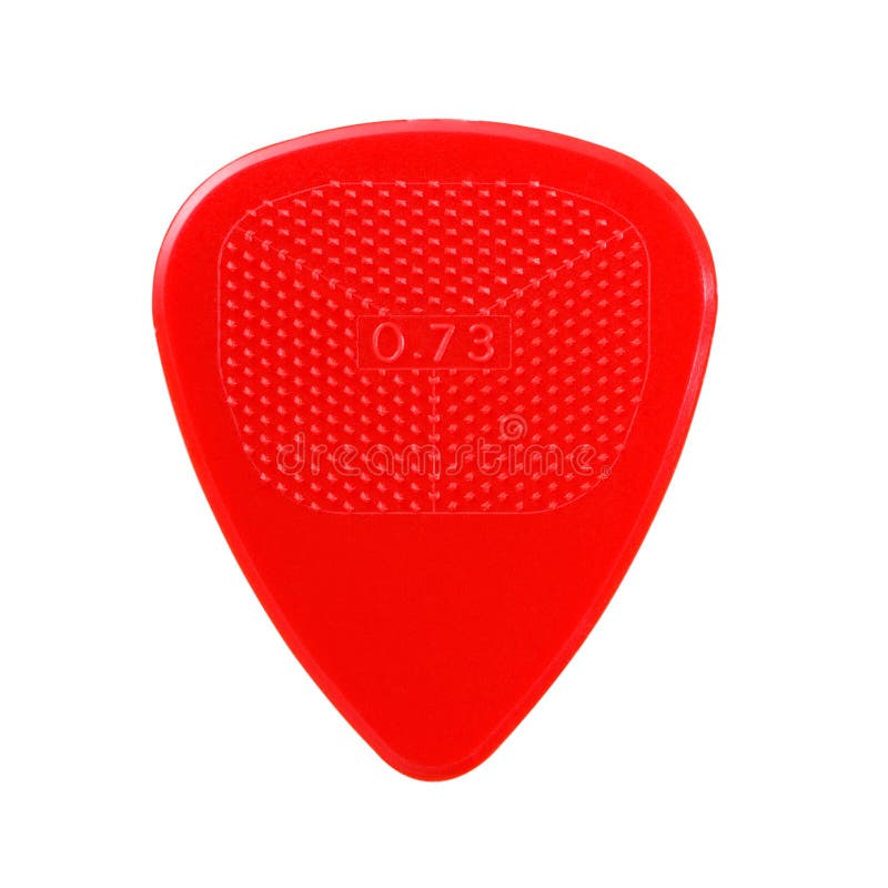 Guitar Plectrum Pick on White Background Stock Image - Image of music ...