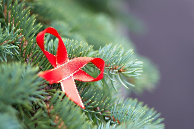 Red ribbon stock image. Image of prickly, year, background - 11128087