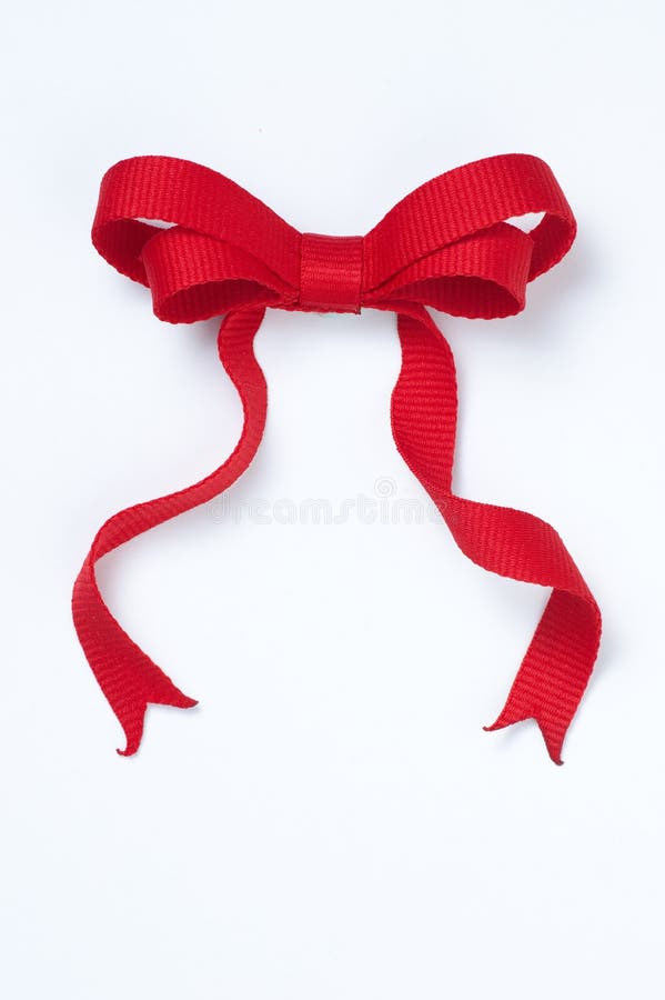 Red ribbon stock image. Image of close, white, ribbon - 26151971