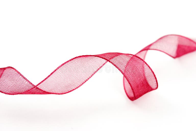 Red ribbon stock image. Image of isolated, present, color - 543401