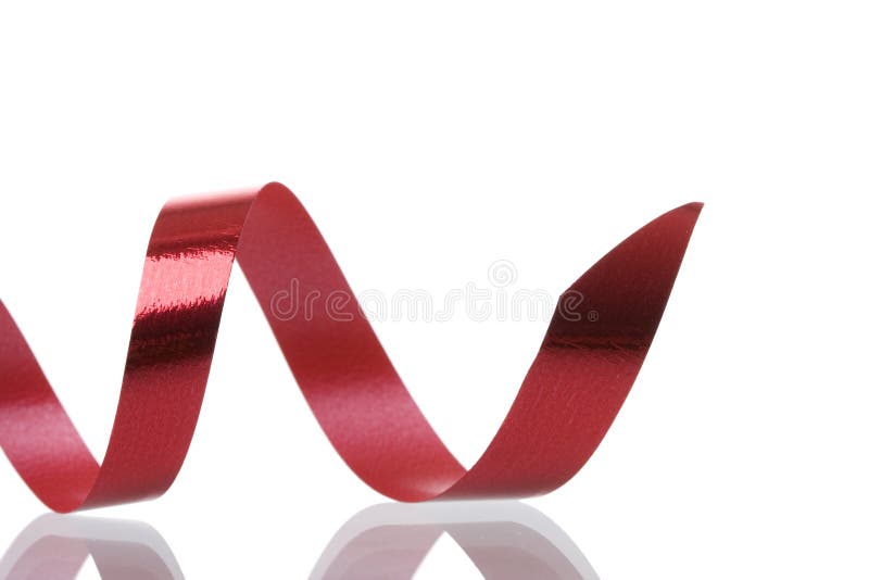 Red ribbon on white stock photo. Image of holiday, abstract - 19243926