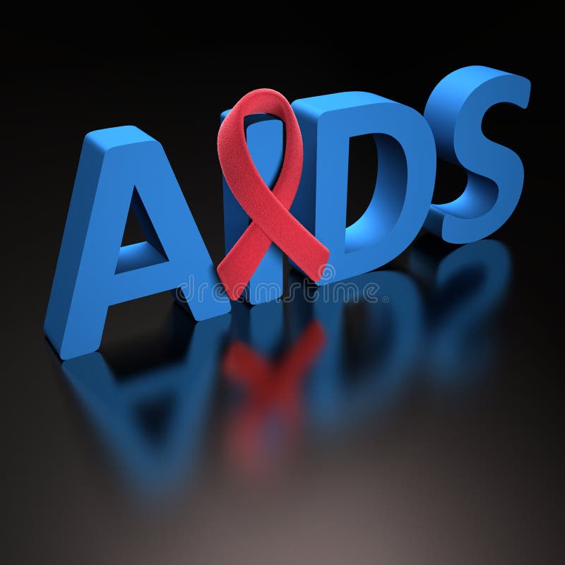 Red Ribbon AIDS stock photo. Image of medical, aids, medicament - 35868142
