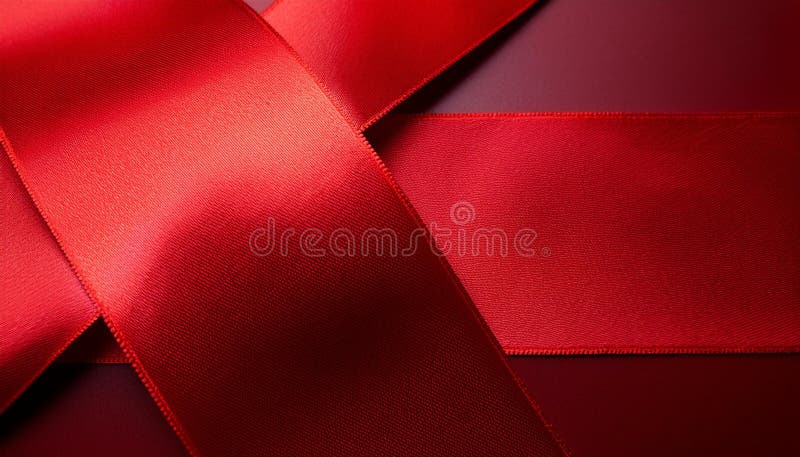 Red Ribbon Banner Design Material Stock Illustration - Illustration of ...