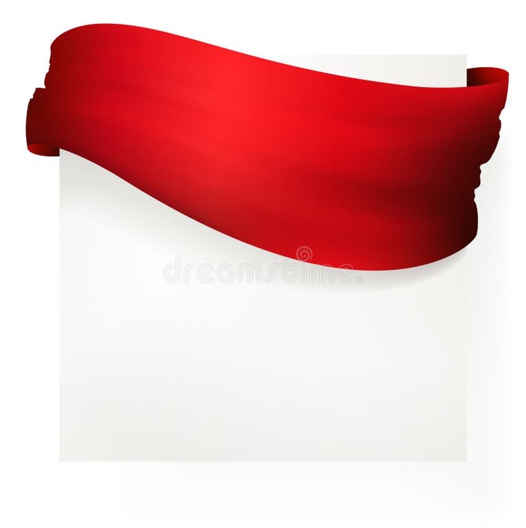 Red Ribbon Banner Drawing Stock Illustrations – 12,455 Red Ribbon ...