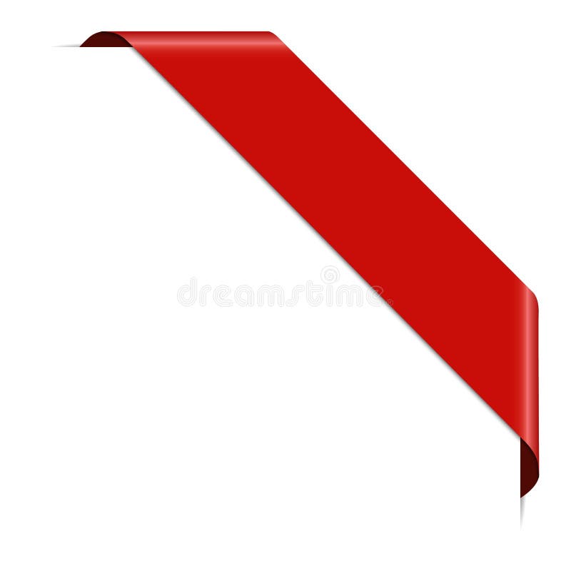Red Ribbon Banner on White Background Stock Vector - Illustration of ... Red Ribbon Banner on White Background Stock Vector - Illustration of ...