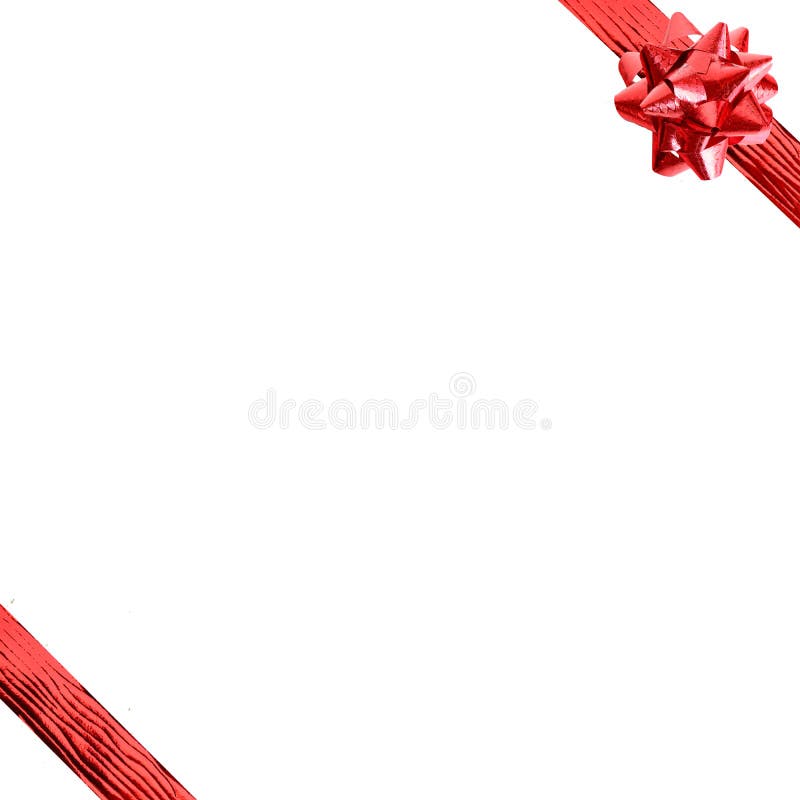 Red Ribbon with Blank Space for Texts or Something Display Stock Photo ...