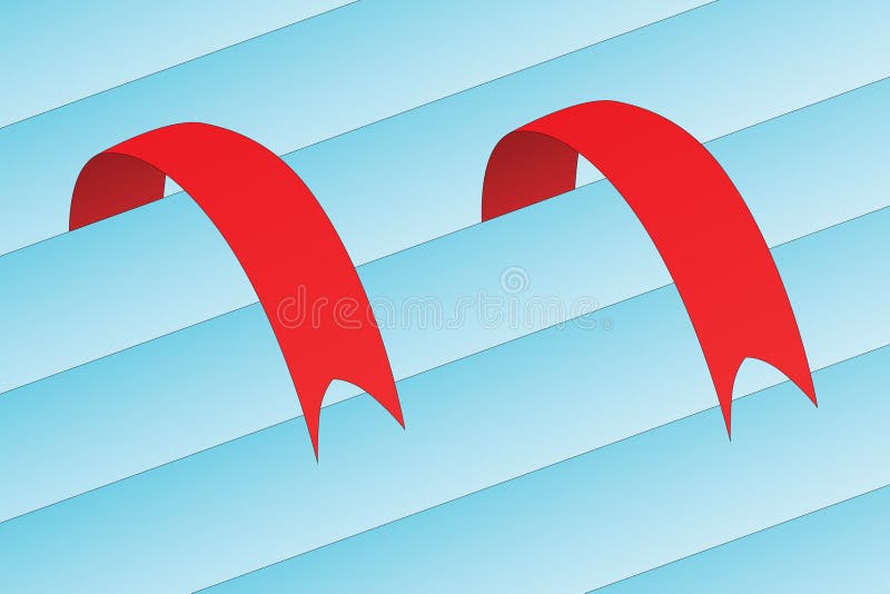 Red ribbon - bookmark stock vector. Illustration of shop - 24731423