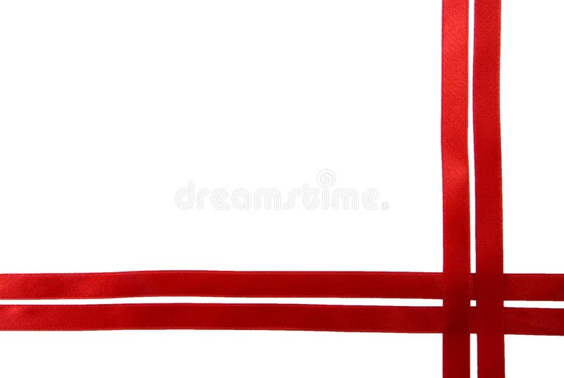 Red Ribbon Border Design