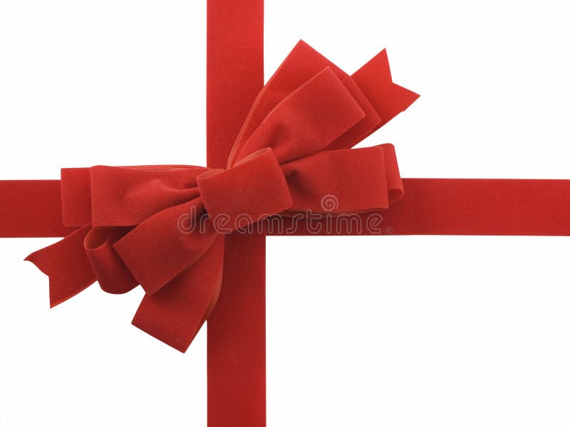 Red ribbon and bow stock image. Image of xmas, decoration - 3584285