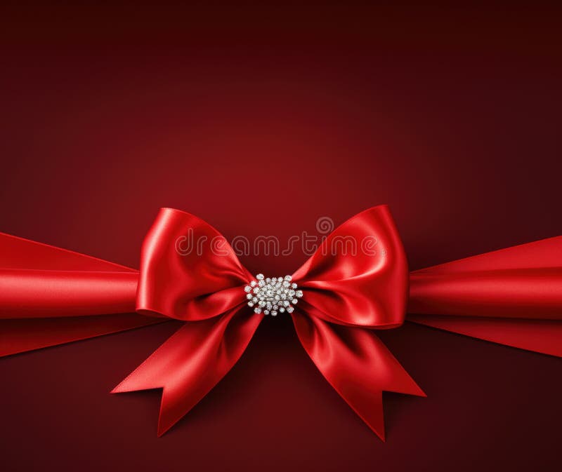 Red Ribbon Bow Background stock image. Image of festive - 301064099