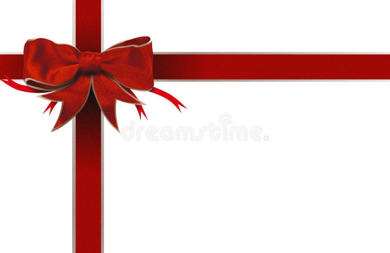 Red ribbon bow border stock illustration. Illustration of ribbon - 28580788