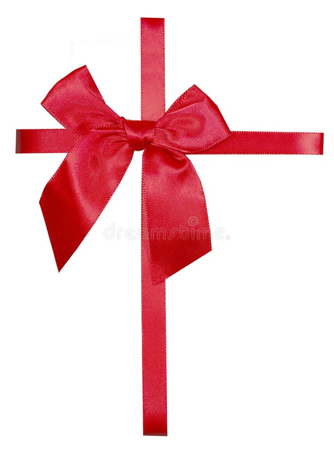 Red ribbon and bow stock photo. Image of anniversary - 64522840