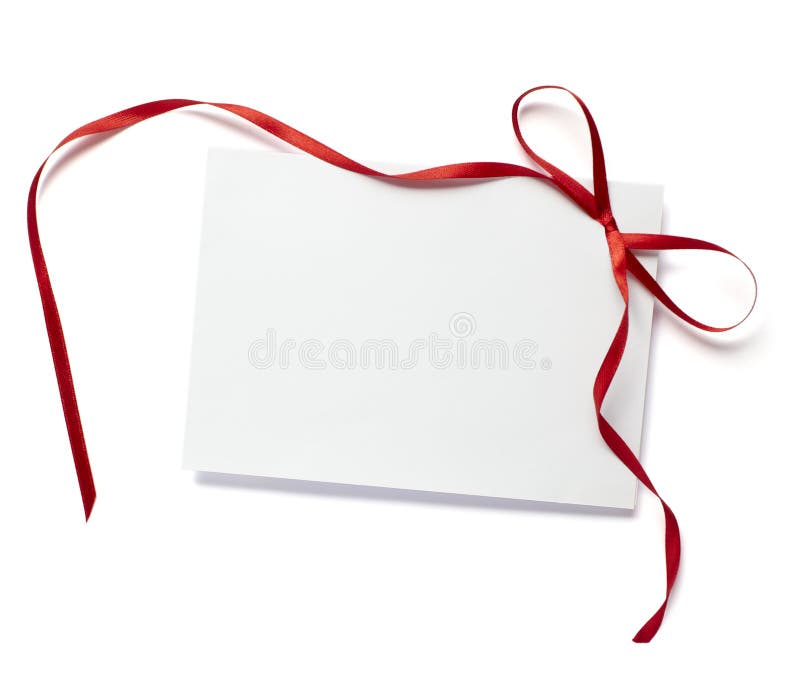 Blank Tag with Purple Ribbon Stock Photo - Image of packaging, package ...