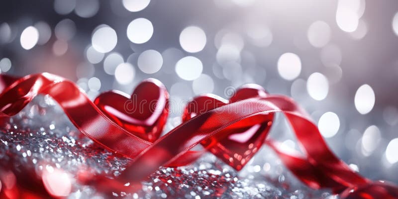 Red Ribbon Close Up stock image. Image of paper, ribbon - 381697979