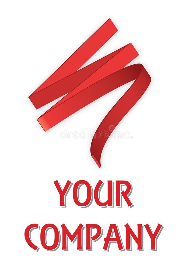 Ribbon logo stock vector. Illustration of design, store - 30063735