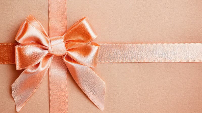 A Red Ribbon with a Delicate Bow on a Pristine White Background in a ...