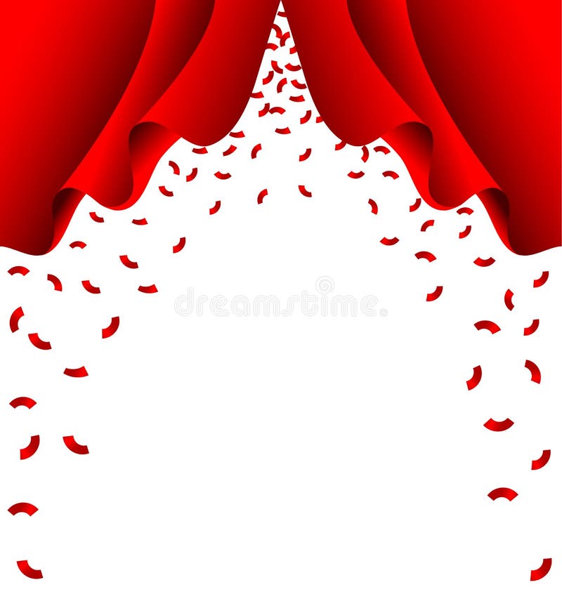 Red Ribbon Fall Red Curtain Stock Illustrations – 17 Red Ribbon Fall ...