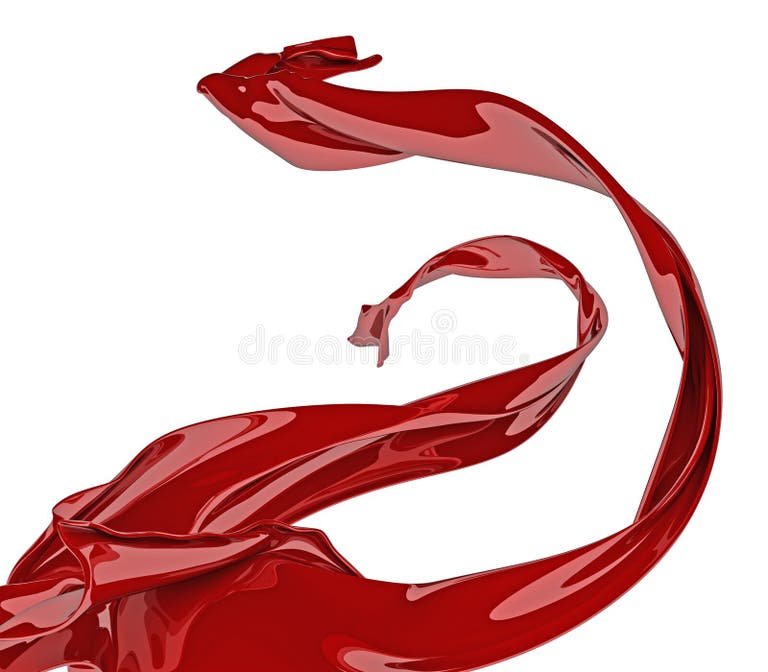 Flowing Red Ribbon Stock Illustrations – 5,875 Flowing Red Ribbon Stock ...