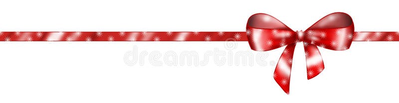 Red christmas ribbon stock illustration. Illustration of love - 6554228