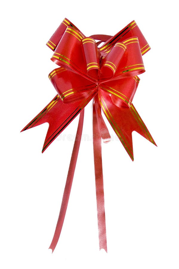 Red ribbon isolated stock photo. Image of birthday, present - 17115834