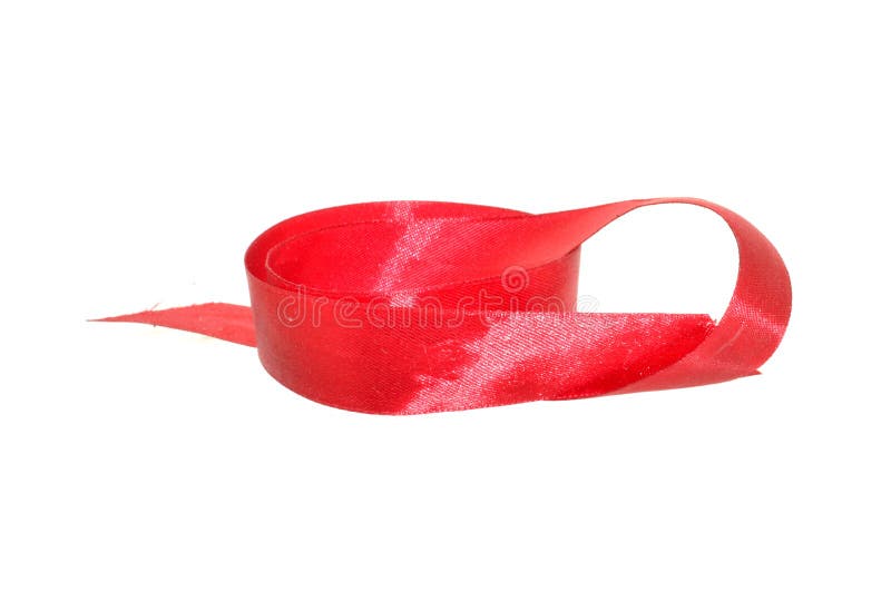 Ribbon Isolated on White Background Stock Image - Image of decor, gift ...