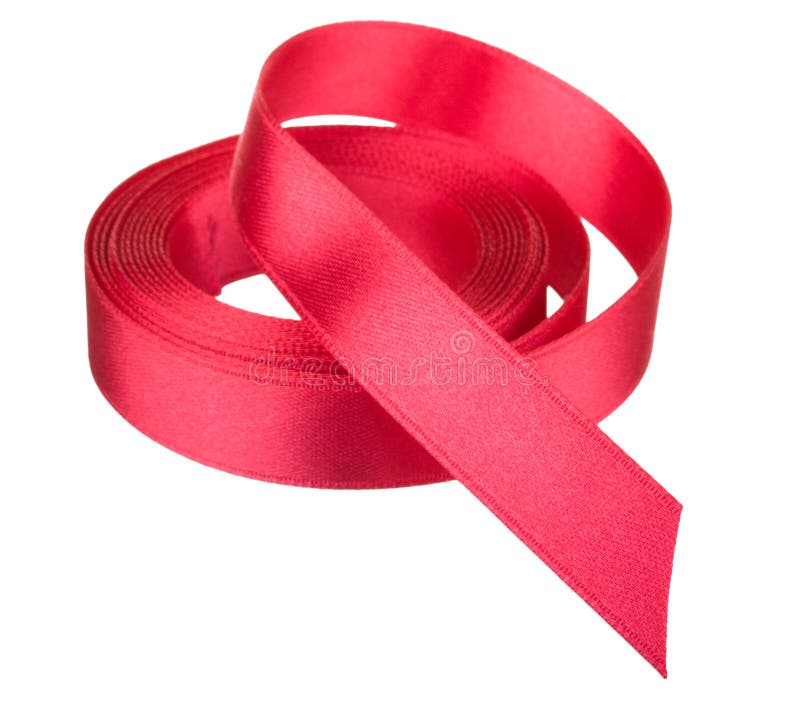 Red ribbon roll stock image. Image of gift, material - 21673365