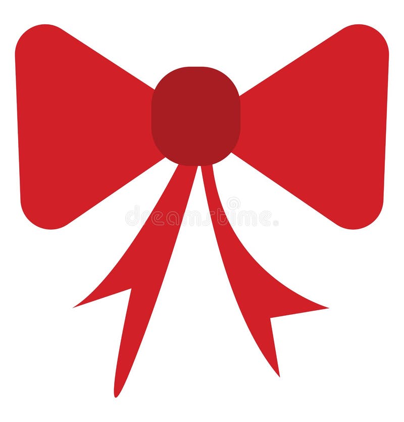 A Red Ribbon Bow Vector or Color Illustration Stock Vector ...