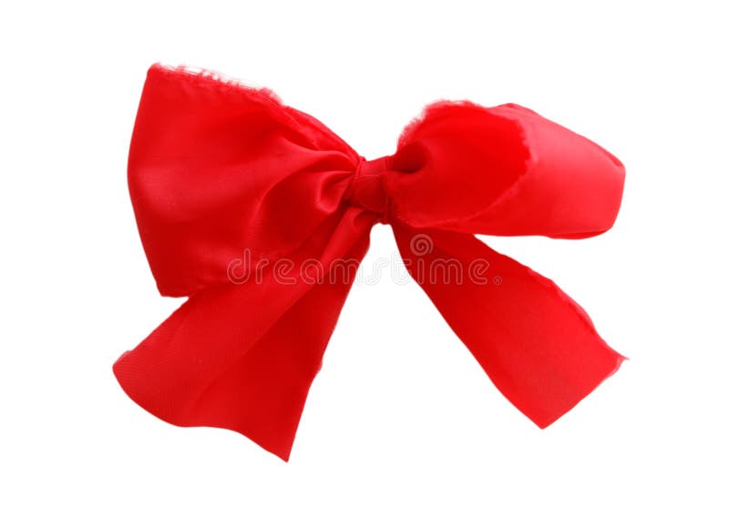 A Red Ribbon is Shown in a White Background Stock Photo - Image of ...