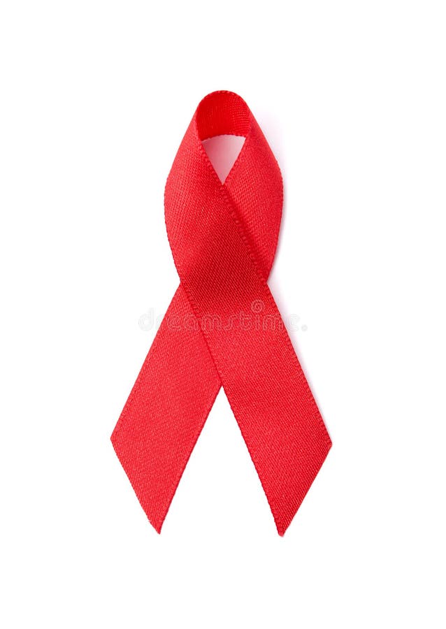 Red Ribbon is Symbol of Aids Awareness Stock Photo - Image of alertness ...