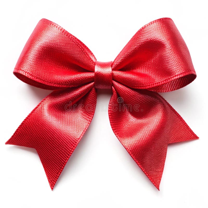 Red ribbon tie bow stock illustration. Illustration of transparent ...